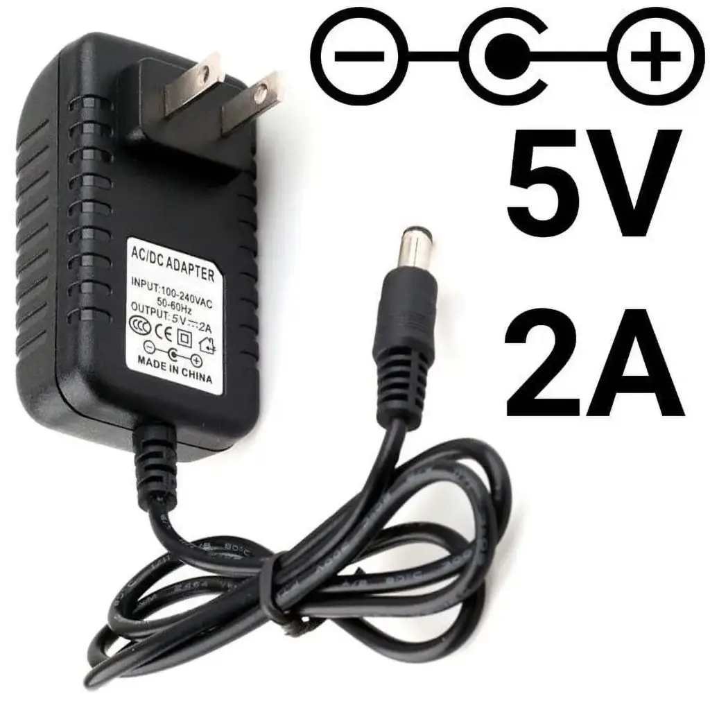 DC Adapter 5V 2A – Dual Jack Power Supply | RoboNest